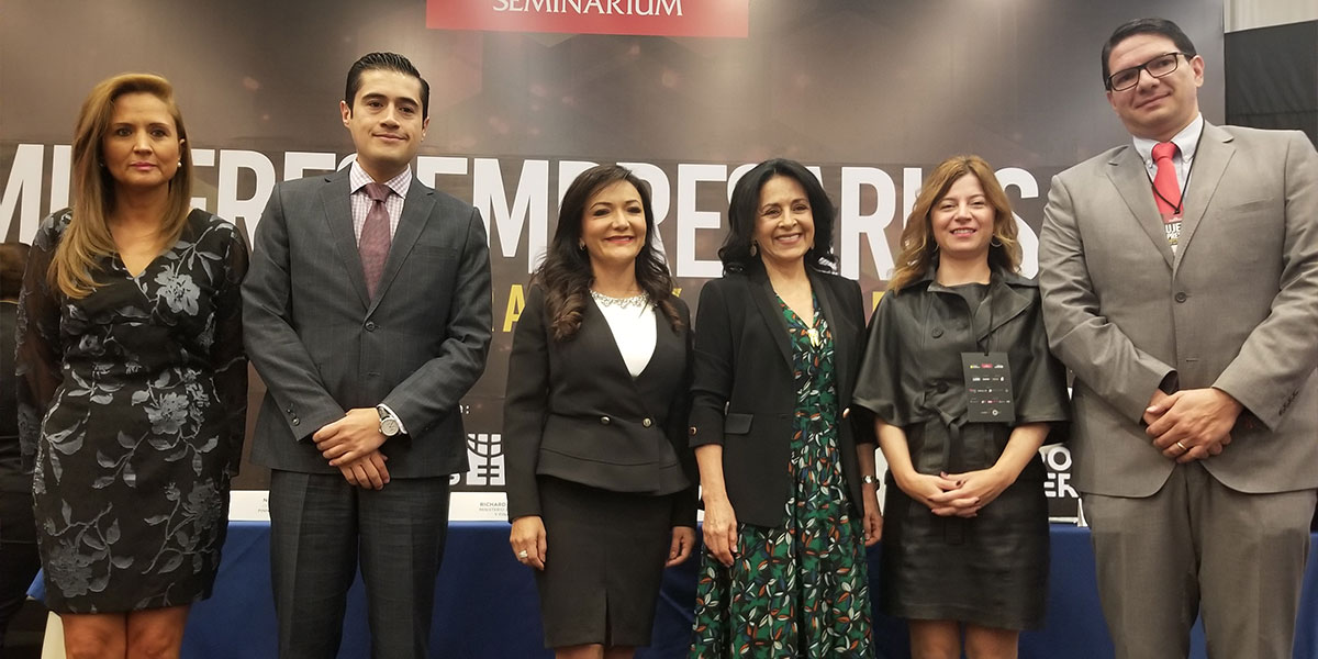 Nina Vaca speaks at women's business conference opened by First Lady of ...